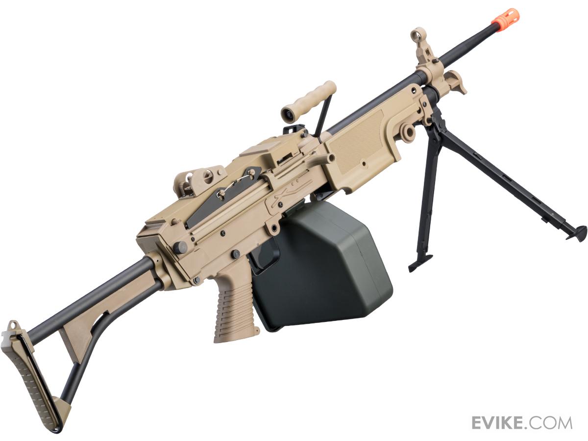 A&K / Cybergun FN Licensed "Middleweight" M249 MINIMI SAW Machine Gun (Model: MK I / Dark Earth ...