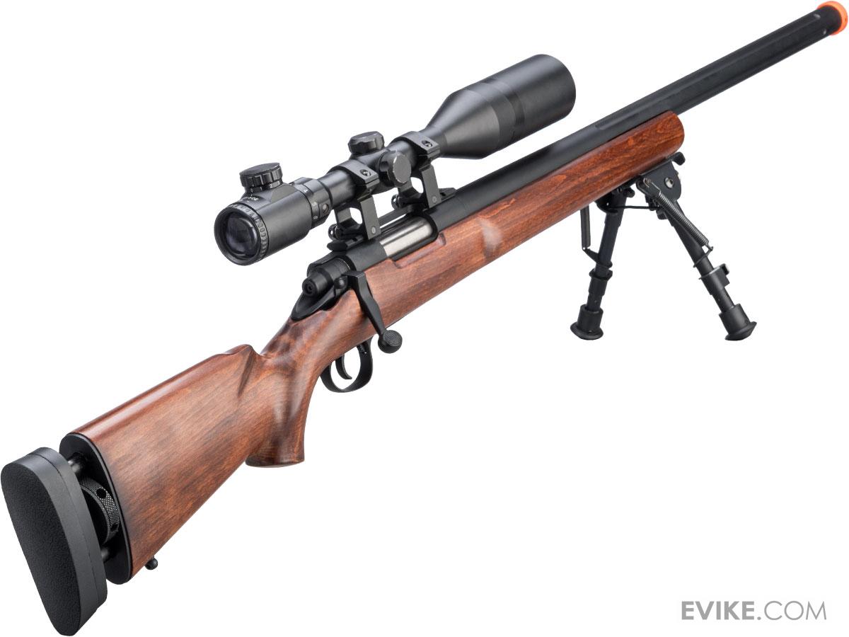 A&K US Army SOCOM Type M24 Airsoft Bolt Action Scout Sniper Rifle w ...