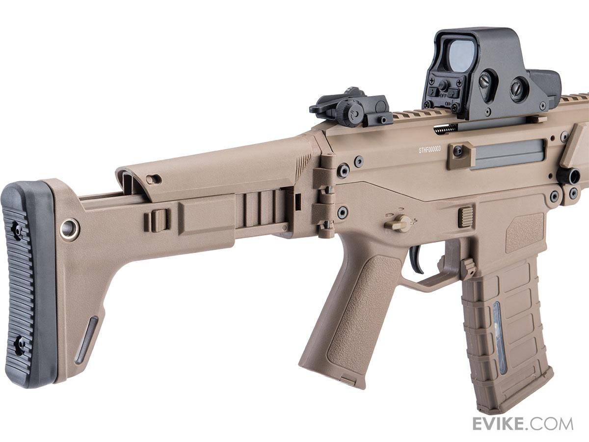 A&K Adaptive Combat Rifle Airsoft AEG Rifle (Color: Dark Earth / Carbine), Airsoft Guns, Airsoft ...