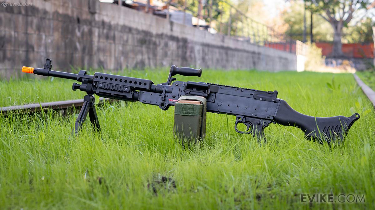 A&K / Matrix Full Metal M240B Airsoft AEG Squad Automatic Weapon w/ Box ...