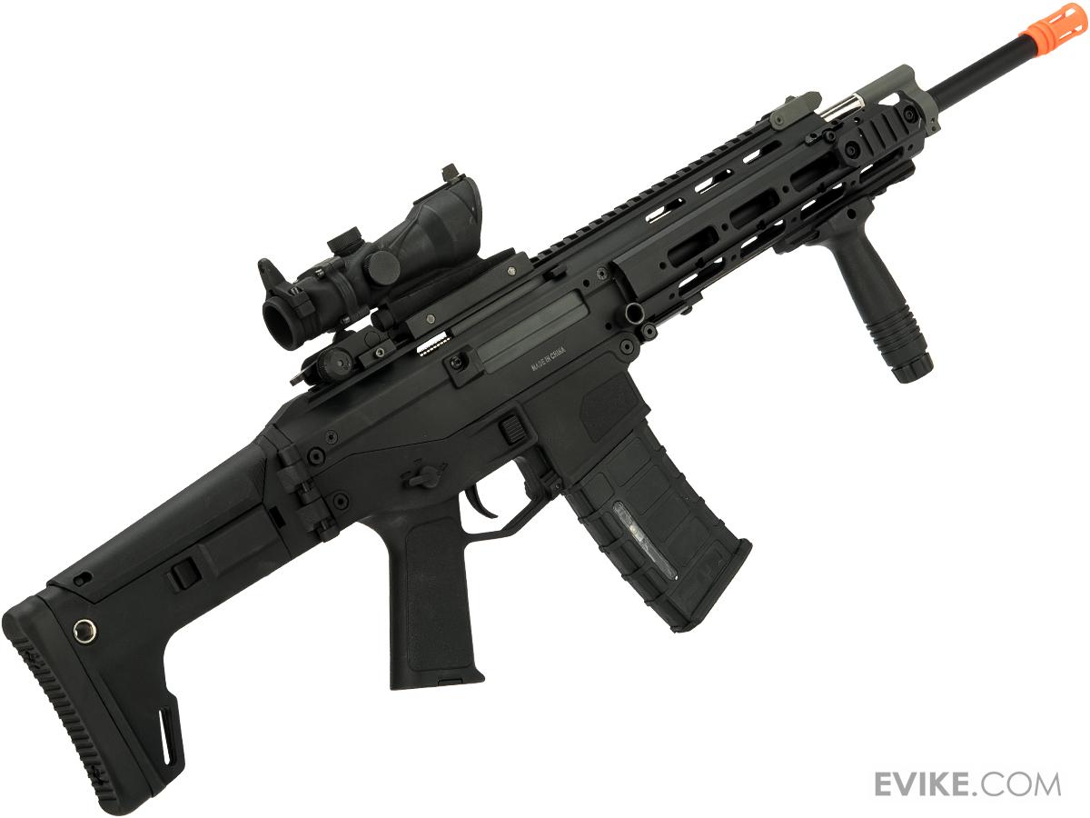 A&K Adaptive Combat Rifle Airsoft AEG Rifle (Color: Black / Full Size RIS), Airsoft Guns ...