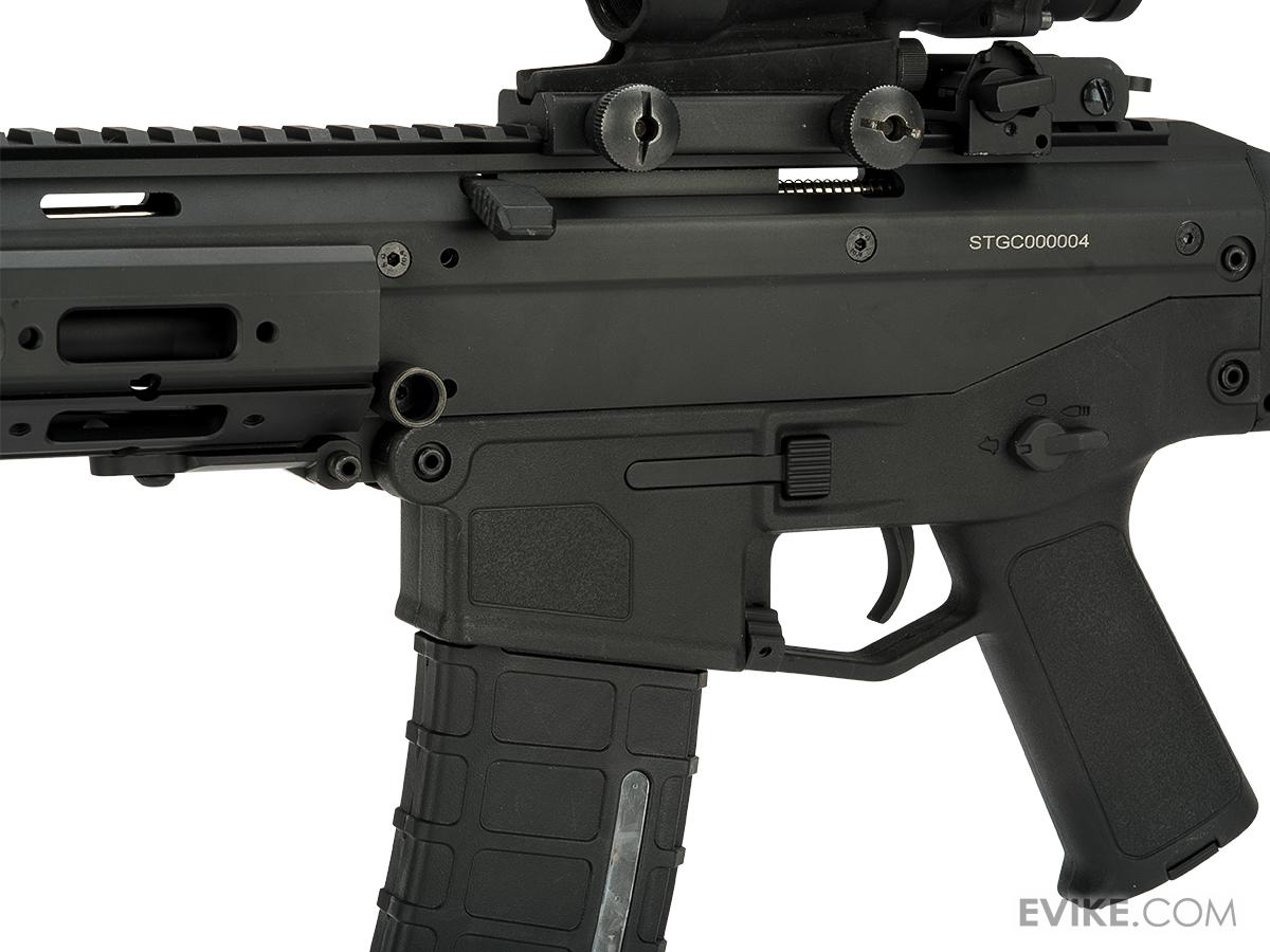 A&K Adaptive Combat Rifle Airsoft AEG Rifle (Color: Black / Full Size RIS), Airsoft Guns ...