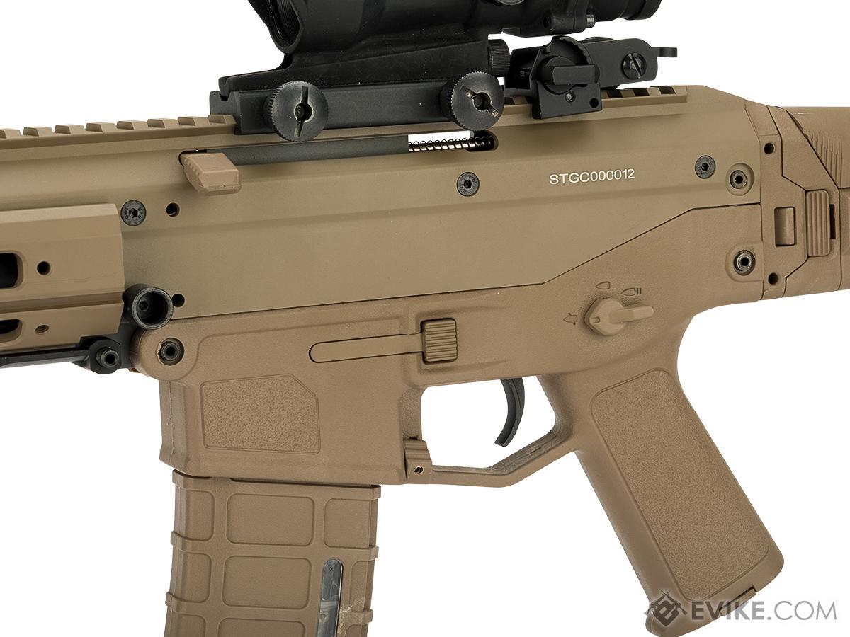 A&K Adaptive Combat Rifle Airsoft AEG Rifle (Color: Dark Earth / Full ...