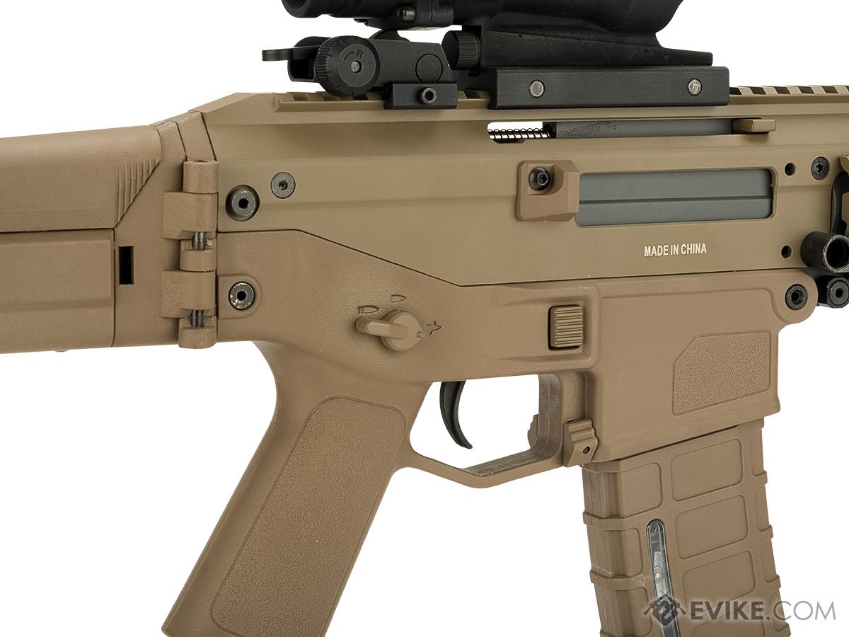 A&K Adaptive Combat Rifle Airsoft AEG Rifle (Color: Dark Earth / Full ...