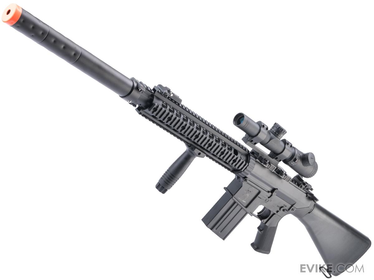 A&K SR-25 Airsoft AEG Designated Marksman Rifle w/ MOSFET, Airsoft Guns ...