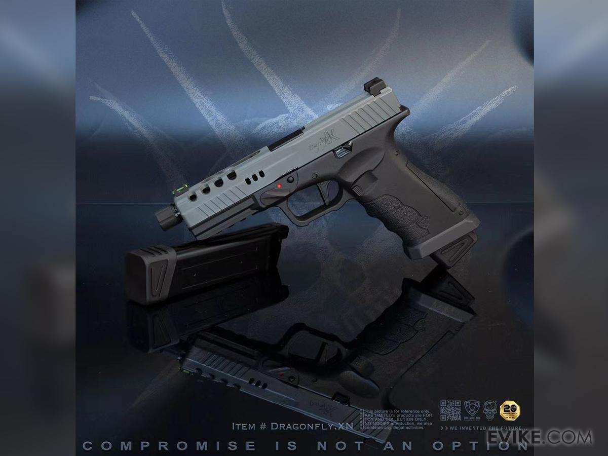 APS XTP Dragonfly X Green Gas Powered Blowback Airsoft Pistol (Color ...