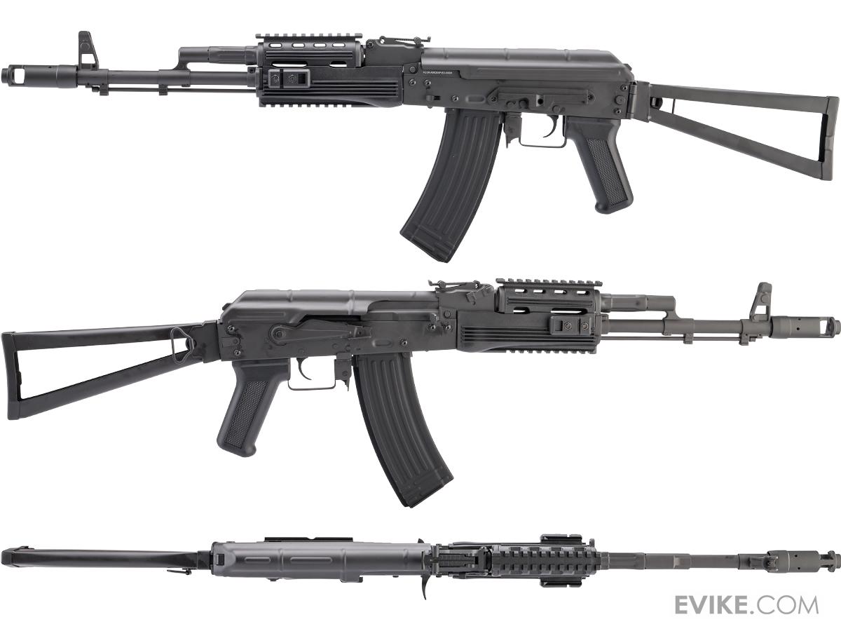 APS Full Metal AK74 E3 Tactical RIS Electric Blowback Airsoft AEG Rifle w/ Folding Stock ...