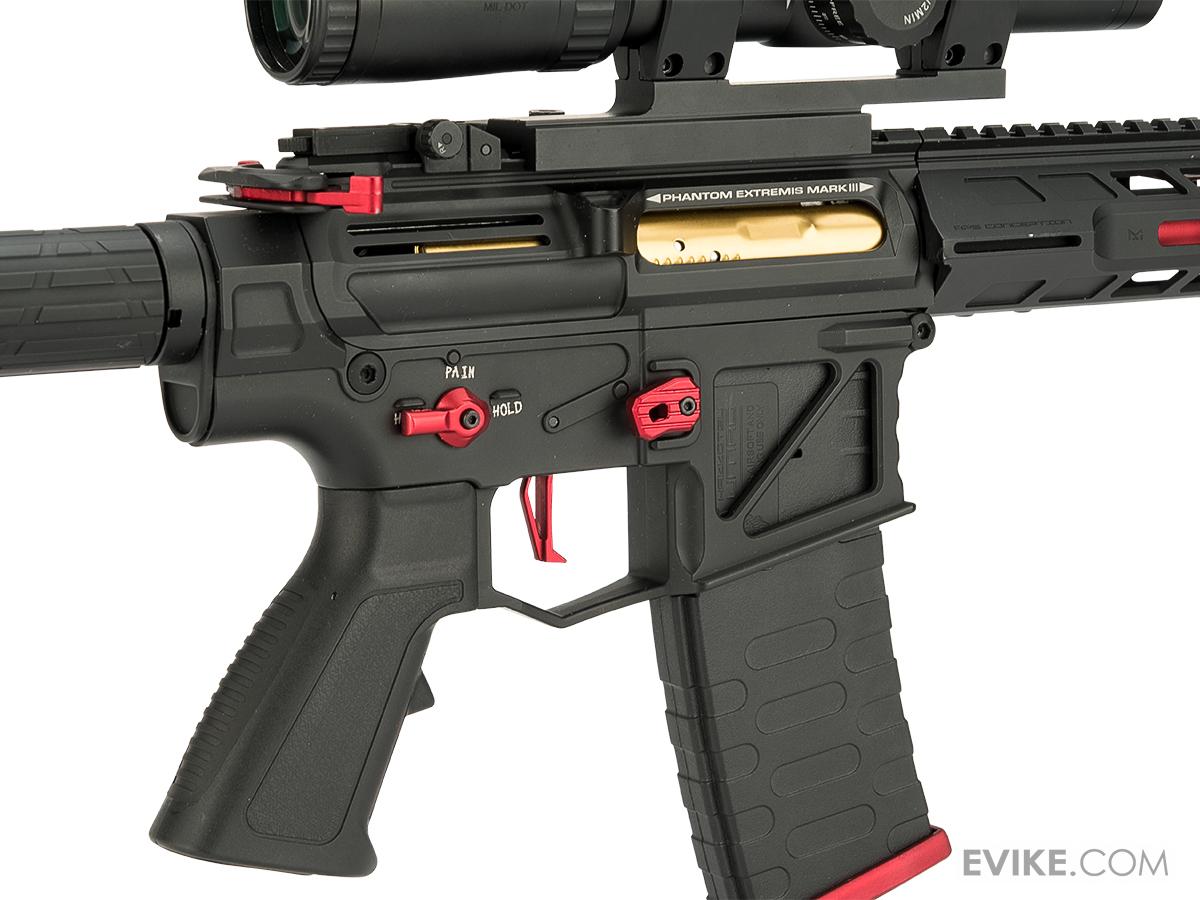 APS Phantom Extremis Mark III M4 AEG with 15" MLOK Handguard (Color: Black), Airsoft Guns ...