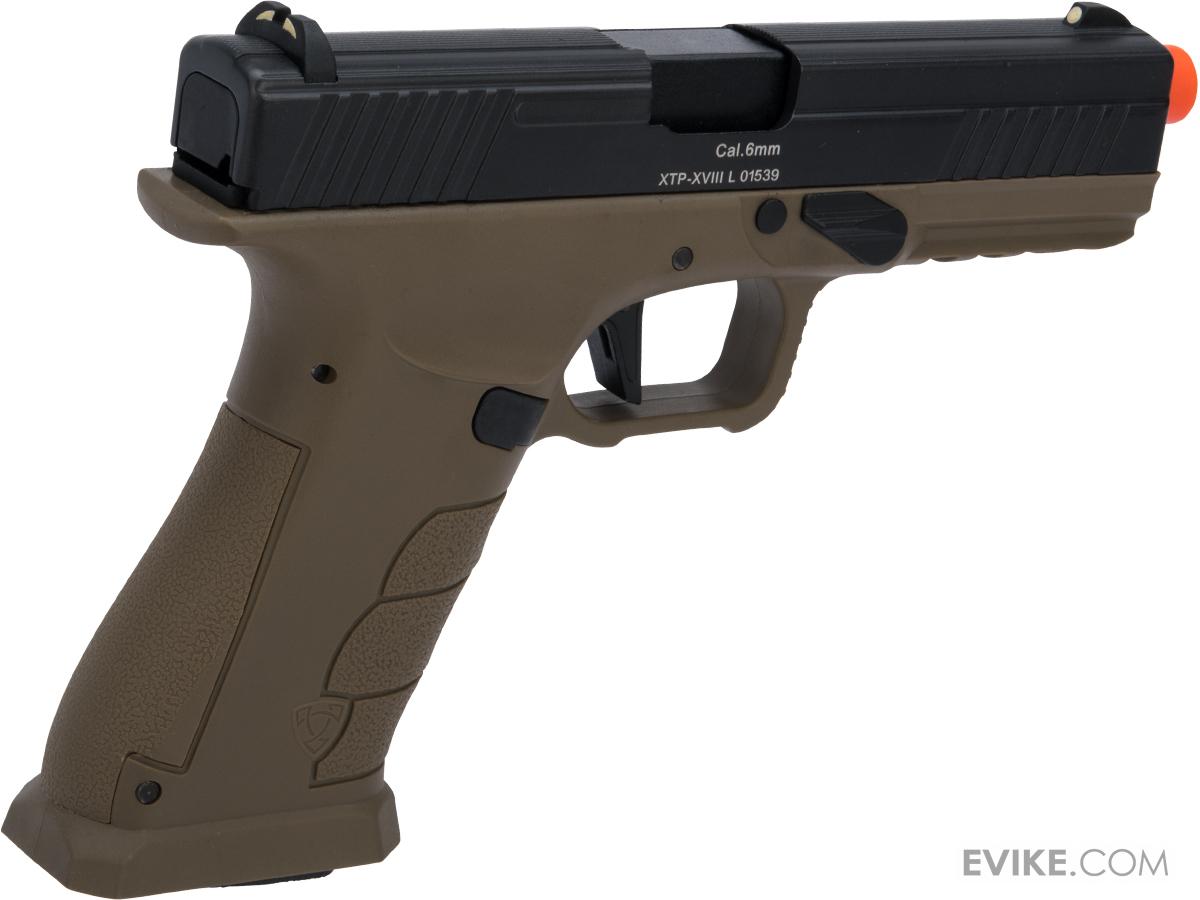 APS XTP Gas Blowback Airsoft Pistol (Color: Desert / Green Gas ...