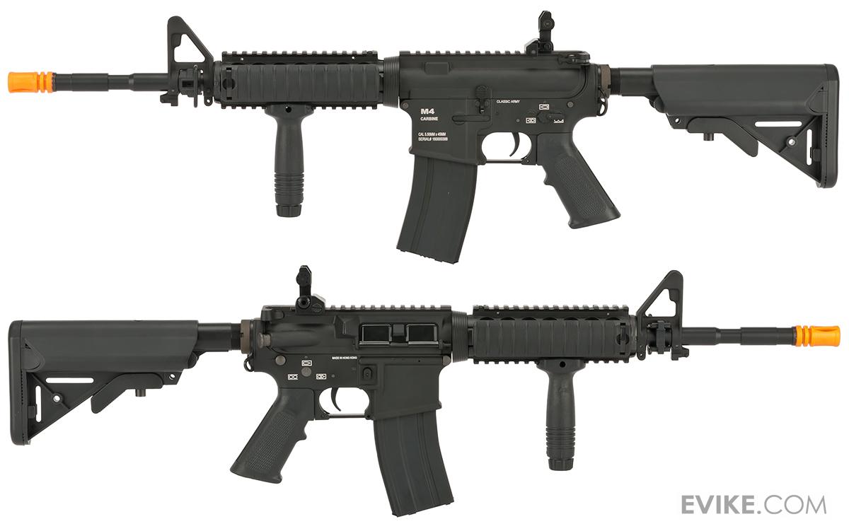 Classic Army M4 RIS Airsoft AEG Rifle - Black, Airsoft Guns, Airsoft ...