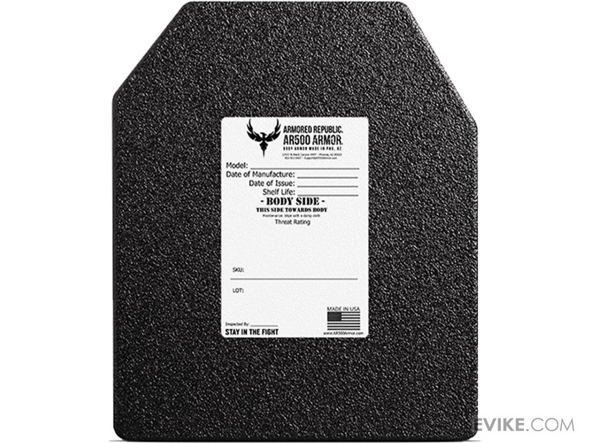 AR500 Armor Level III Body Armor Plate (Model: 10"x12" / Multi-Curve ...