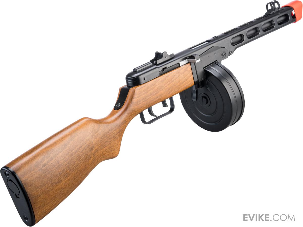 ARES PPSh-41 Real Wood Airsoft AEG Submachine Gun w/ Drum Mag, Airsoft ...