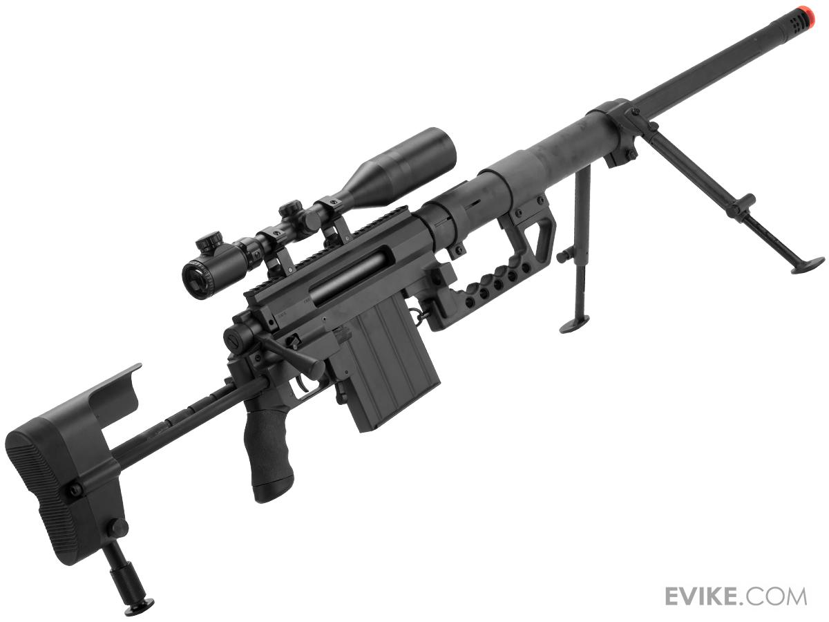 ARES M200 Spring Powered Bolt Action Airsoft Sniper Rifle (Color: Black ...