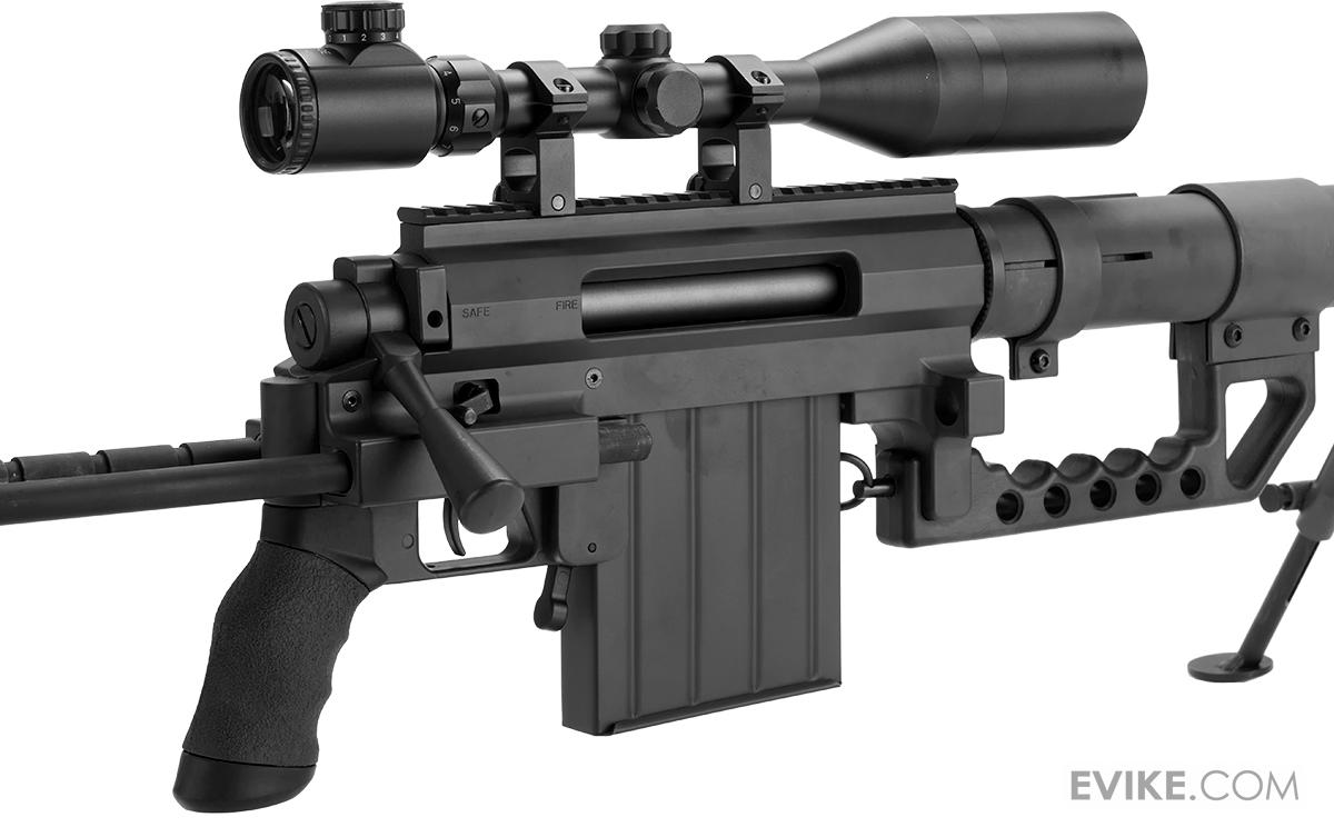 ARES M200 Spring Powered Bolt Action Airsoft Sniper Rifle (Color: Black ...