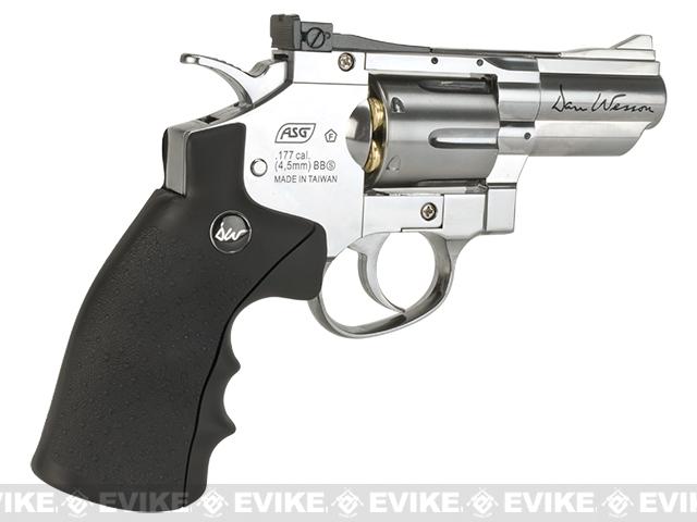 ASG Dan Wesson CO2 Powered 4.5mm Airgun Revolver (Color: Silver / 2.5 ...