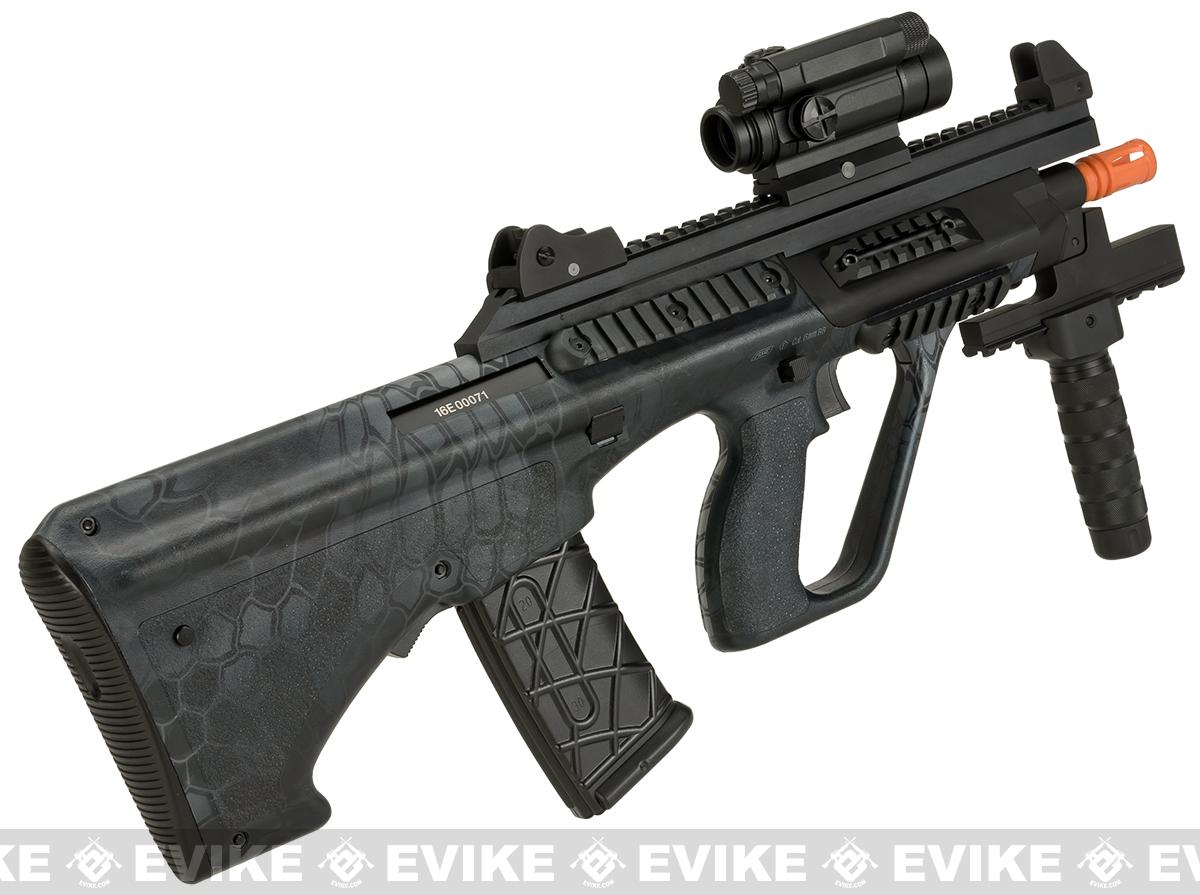 ASG Licensed Steyr AUG A3 XS Commando Airsoft AEG Rifle (Color: Kryptec ...