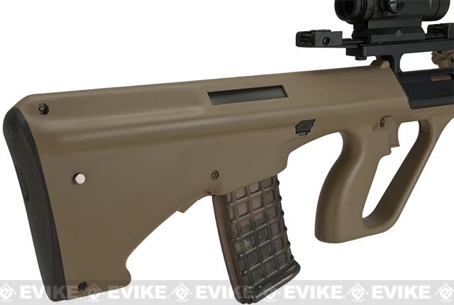Evike.com Exclusive ASG Steyr Licensed AUG A2 Airsoft AEG Rifle (Color: Tan), Airsoft Guns ...