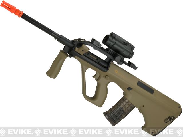 Evike.com Exclusive ASG Steyr Licensed AUG A2 Airsoft AEG Rifle (Color: Tan), Airsoft Guns ...