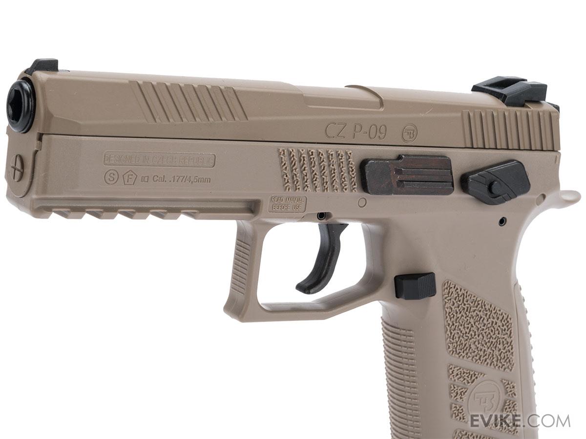 ASG CZ P-09 Duty .177Cal CO2 Pistol (.177 Cal Air Gun) (Color: Flat ...