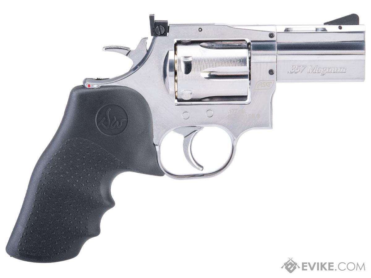 ASG Dan Wesson 715 CO2 Powered 4.5mm Airgun Revolver (Color: Silver / 2 ...