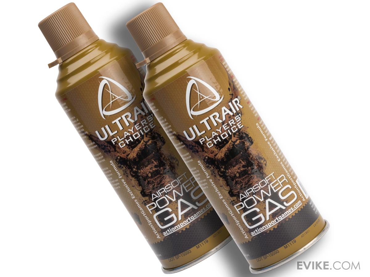 ASG "Ultrair" Players' Choice Airsoft Green Gas (Qty: 2 Cans ...