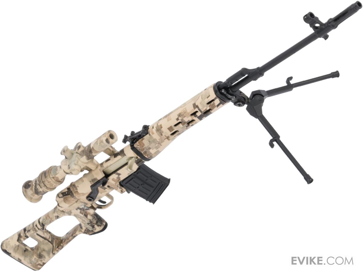 Die-Cast Metal 1:4 Scale Model Gun (Type: SVD / Digital Desert), MORE ...