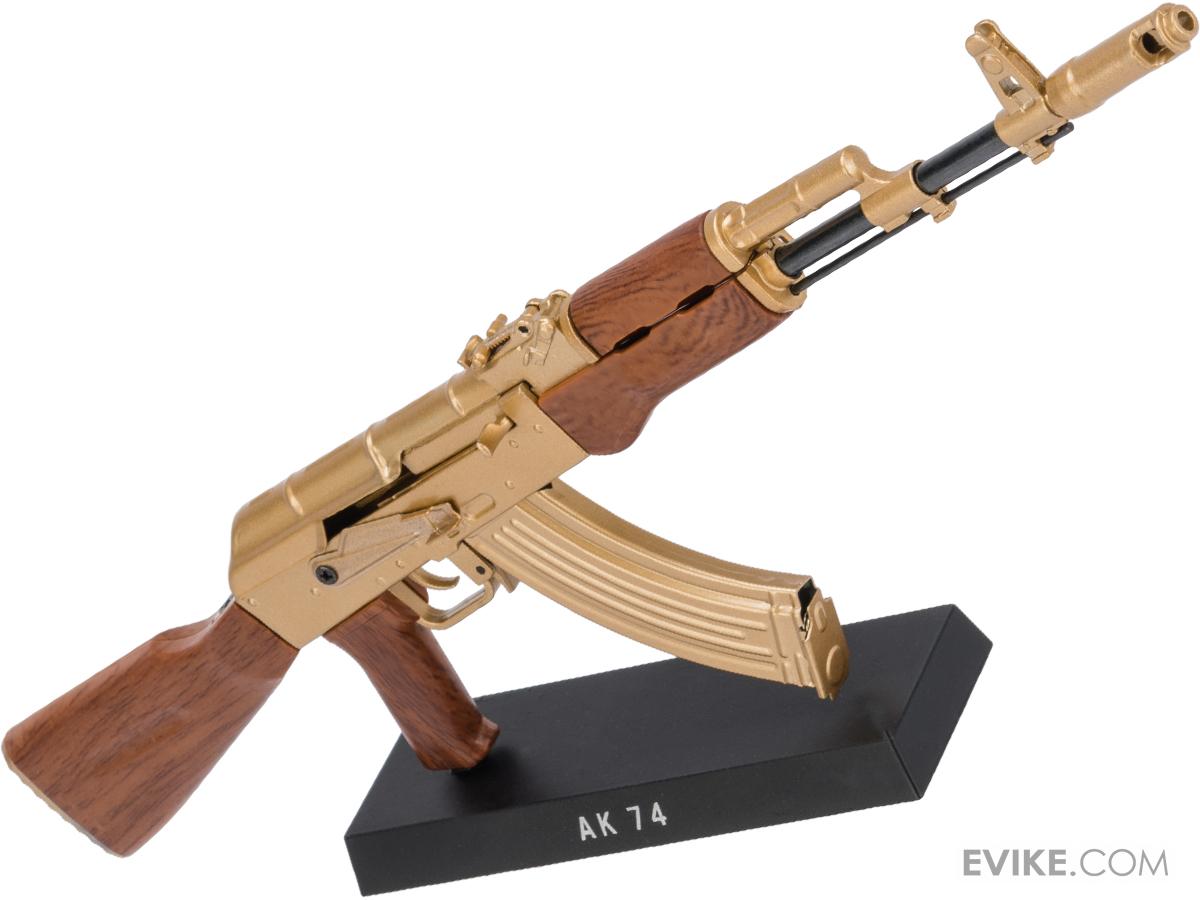 Die-Cast Metal 1:3 Scale Model Gun (Type: AK74 / Gold), MORE, Action ...