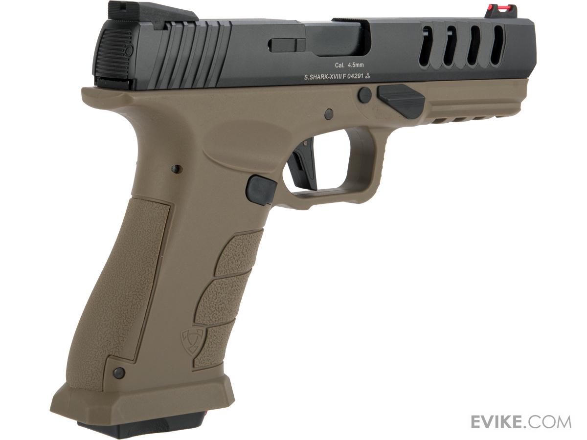 APS Shark Full Automatic Select-Fire CO2 Gas Blowback .177 / 4.5mm Air ...