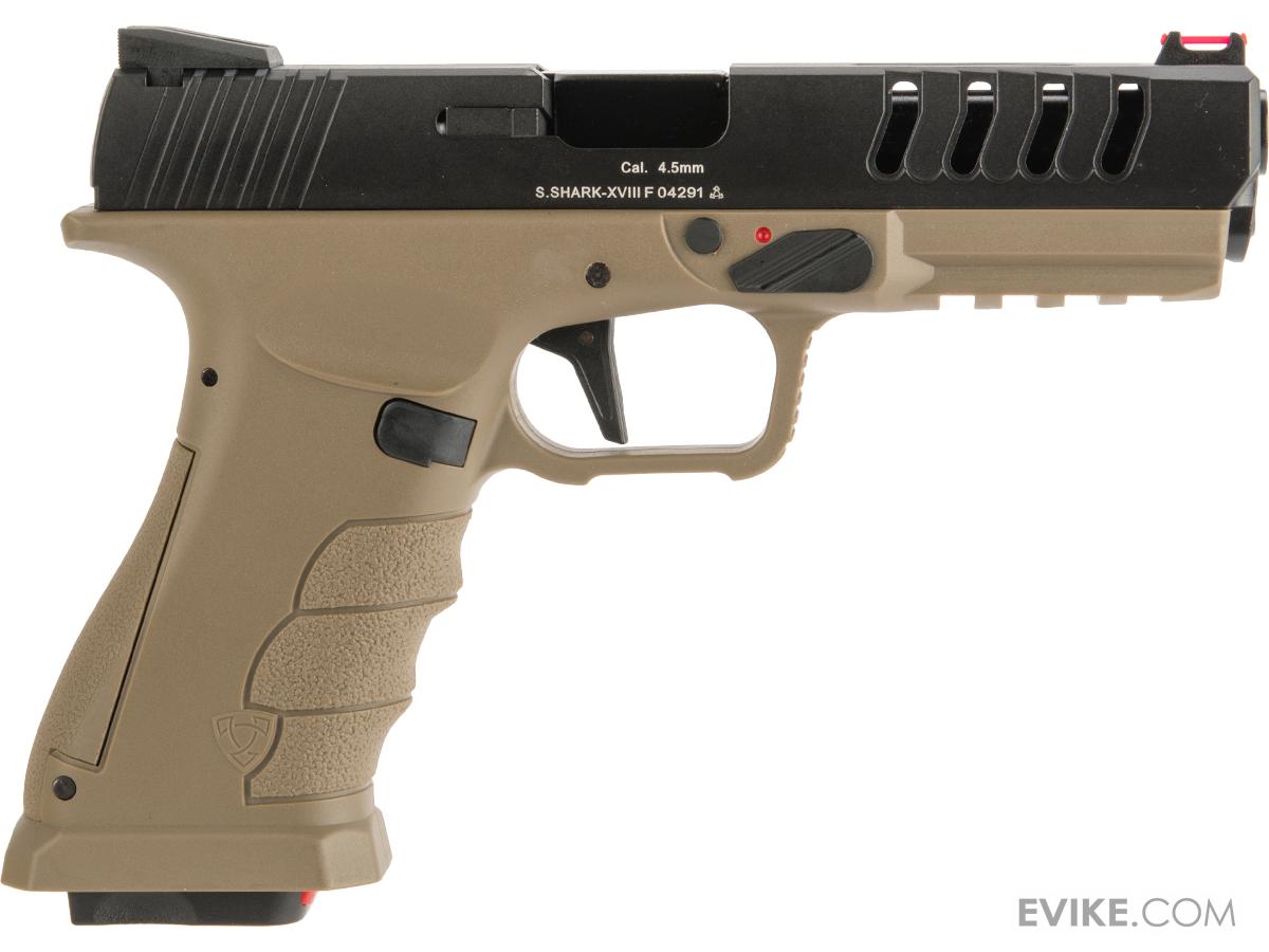 APS Shark Full Automatic Select-Fire CO2 Gas Blowback .177 / 4.5mm Air ...