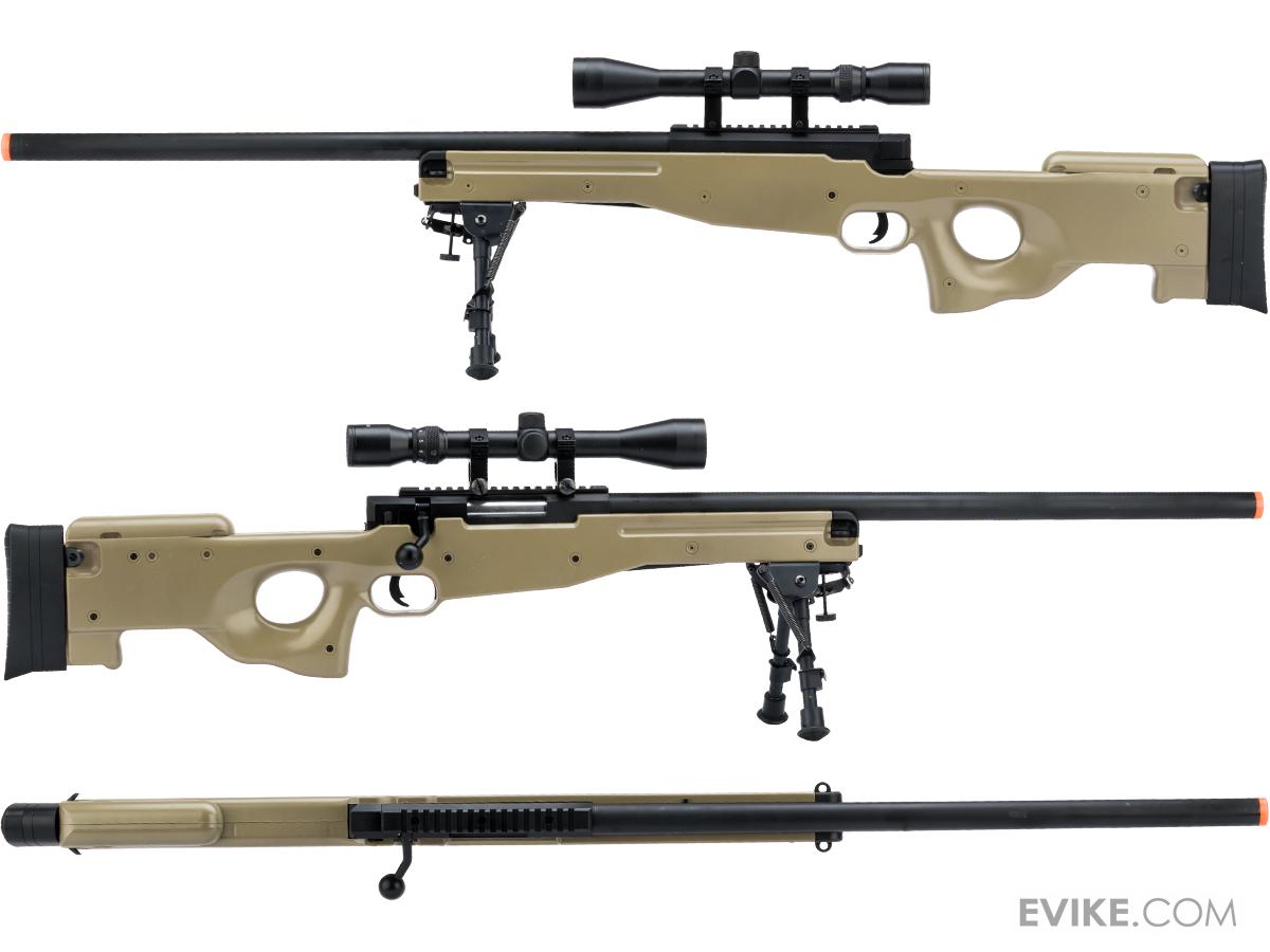 M96 Type96 Full Size Airsoft Sniper Rifle by ZM (Color: Tan), Airsoft ...