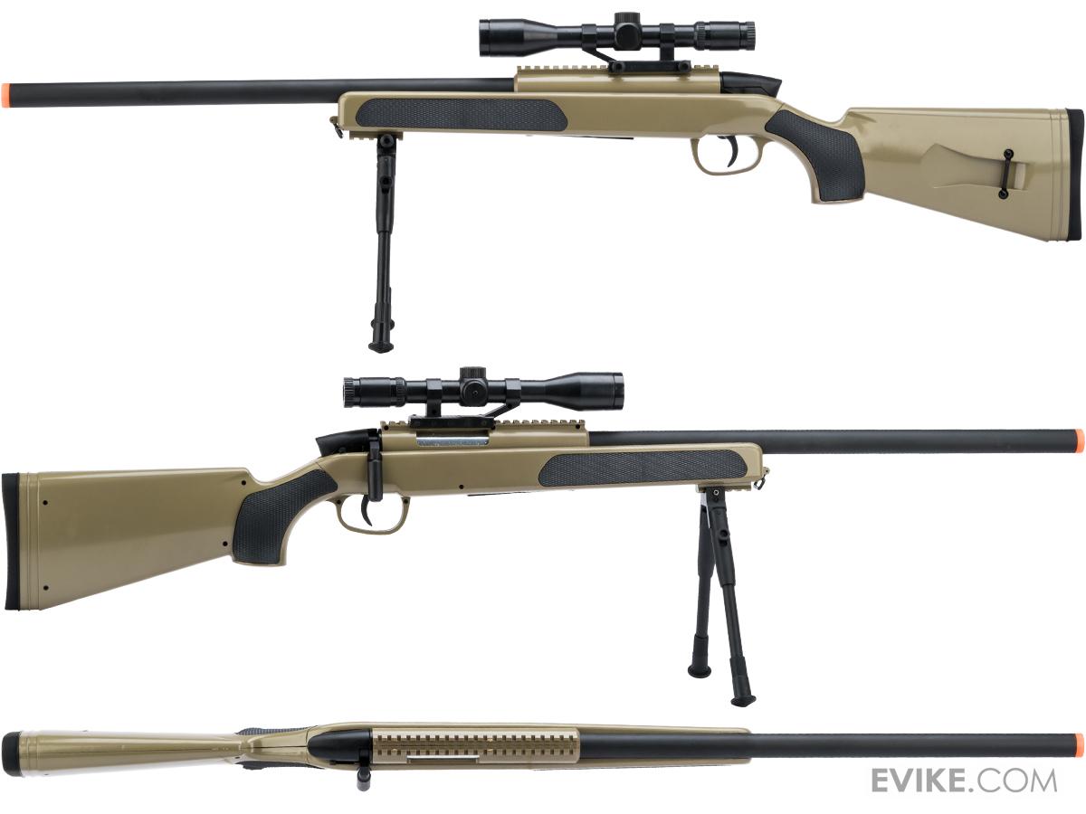 Bolt Action APS2 ZM51 Airsoft Sniper Rifle (Color: Tan), Airsoft Guns ...