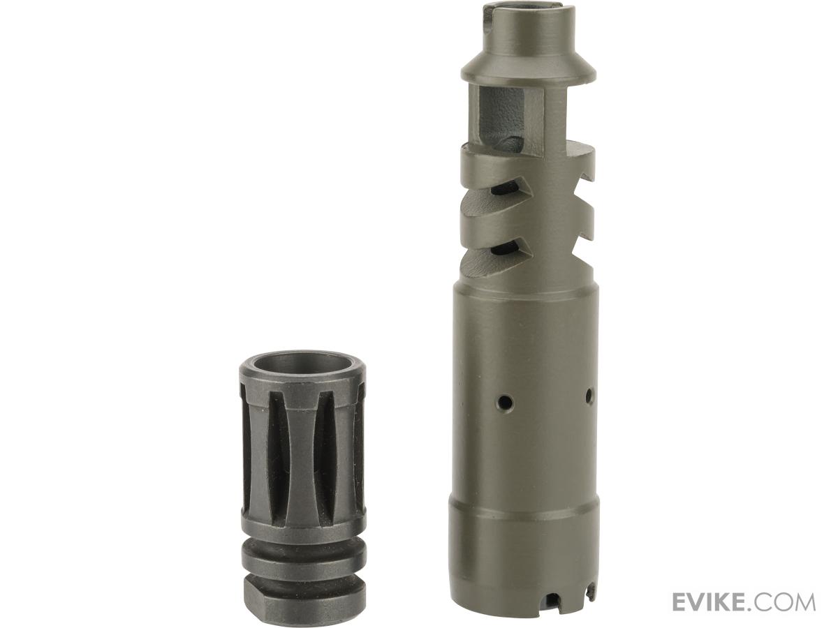 Asura Dynamics SHTURM Muzzle Brake for AK Series Airsoft Rifles (Model: GHK/ LCT / CYMA / 14mm ...