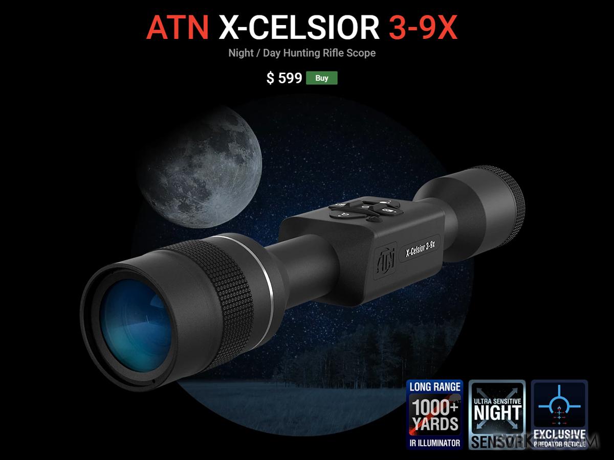 ATN X-Celsior Night / Day Hunting Rifle Scope (Model: 3x-9x ...