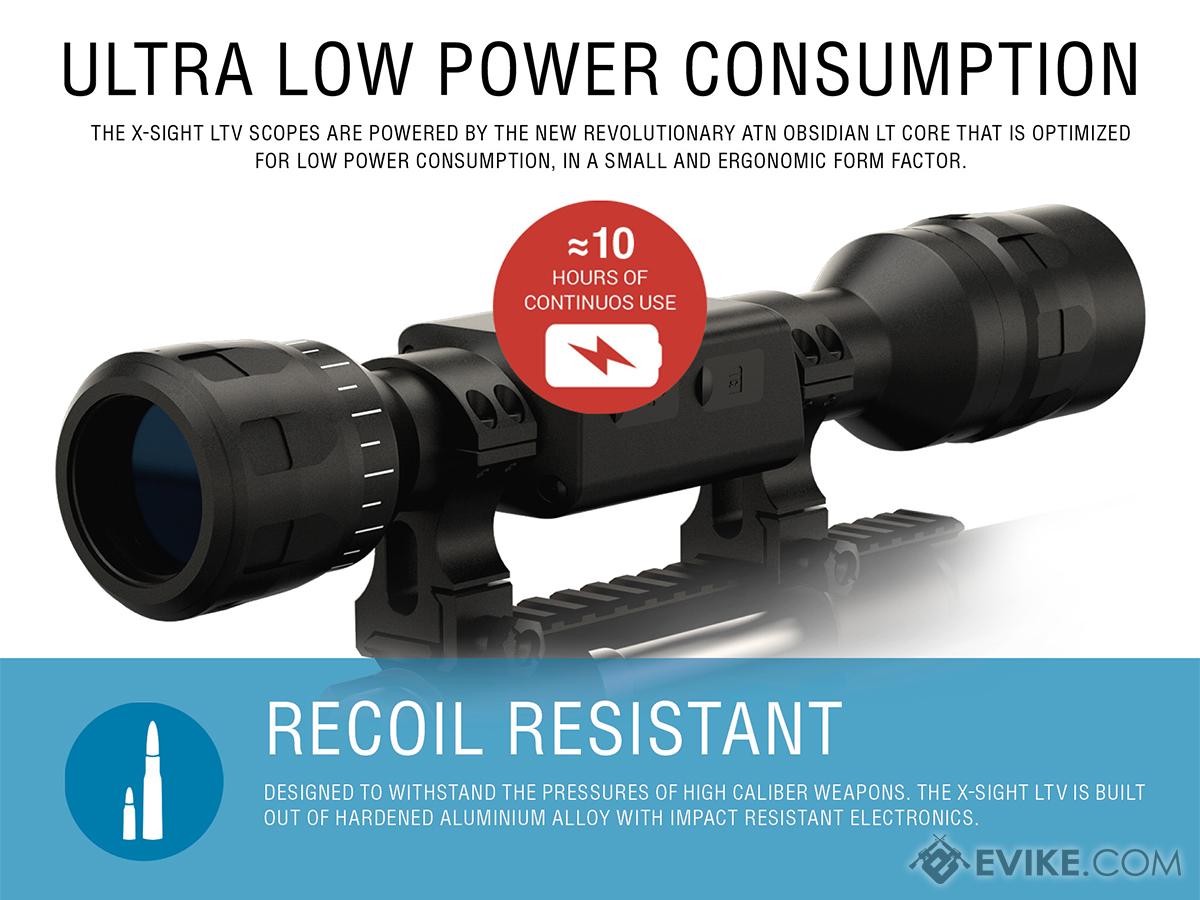 ATN X-Sight LTV Day/Night Hunting Rifle Scope (Model: 5-15X ...