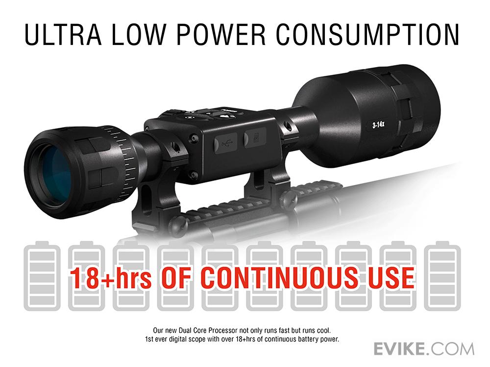 ATN X-Sight-4k Pro Edition Smart Day/Night Hunting Rifle Scope (Mode: 5 ...