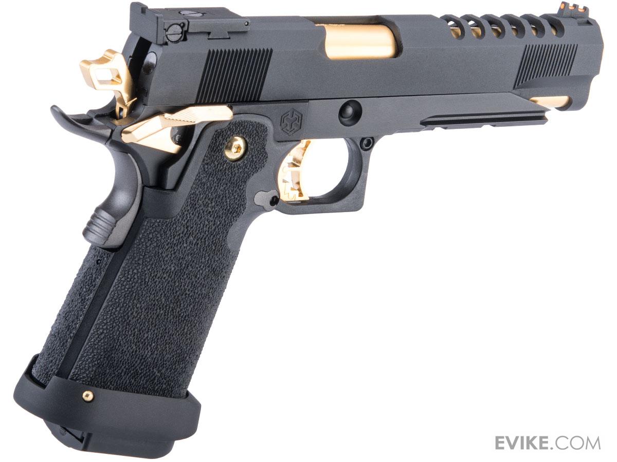 AW Custom Gold Match HX27 Hi-CAPA Gas Blowback Airsoft Pistol (Model: 5 ...
