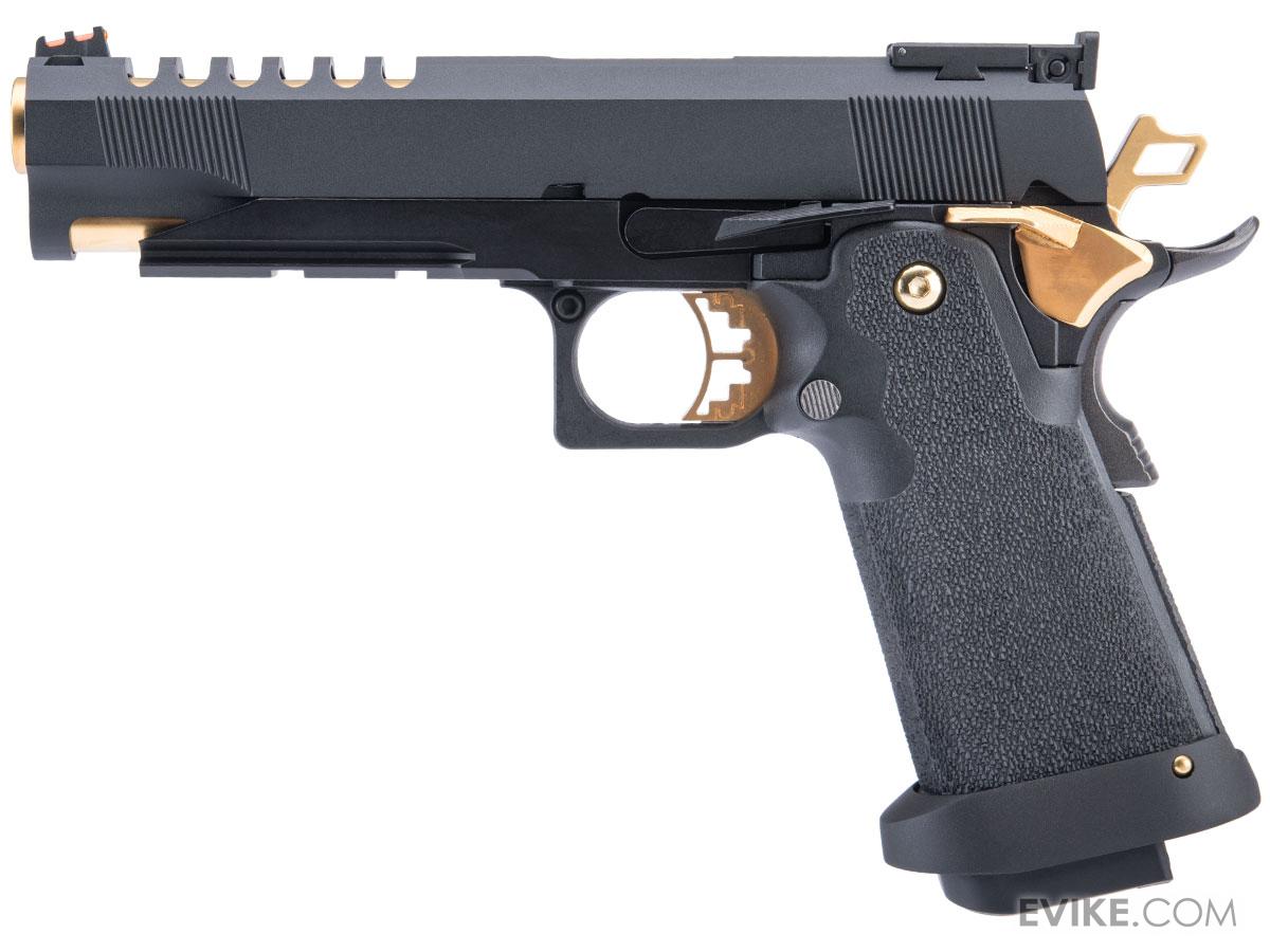 AW Custom Gold Match HX27 Hi-CAPA Gas Blowback Airsoft Pistol (Model: 5 ...