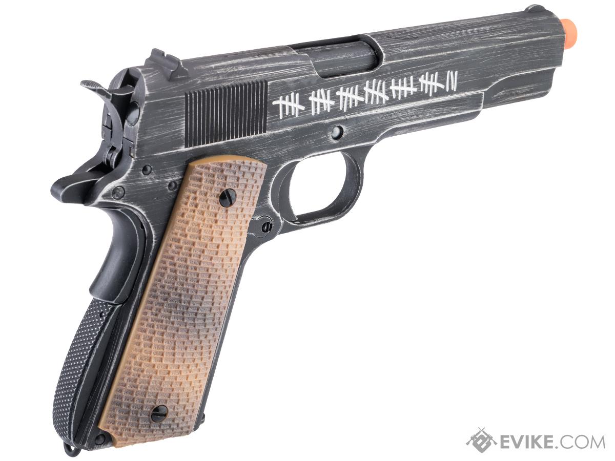 AW Custom Full Metal Custom "Molon Labe" Weathered 1911A1 Airsoft Gas ...