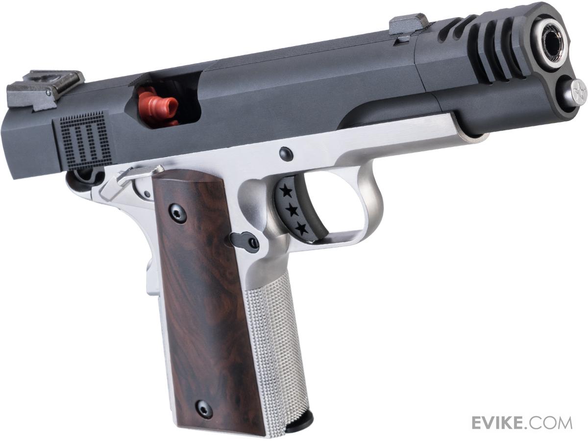 AW Custom NE31 Series 1911 Gas Blowback Pistol w/ Muzzle Compensator (Color: Black / Two Tone ...