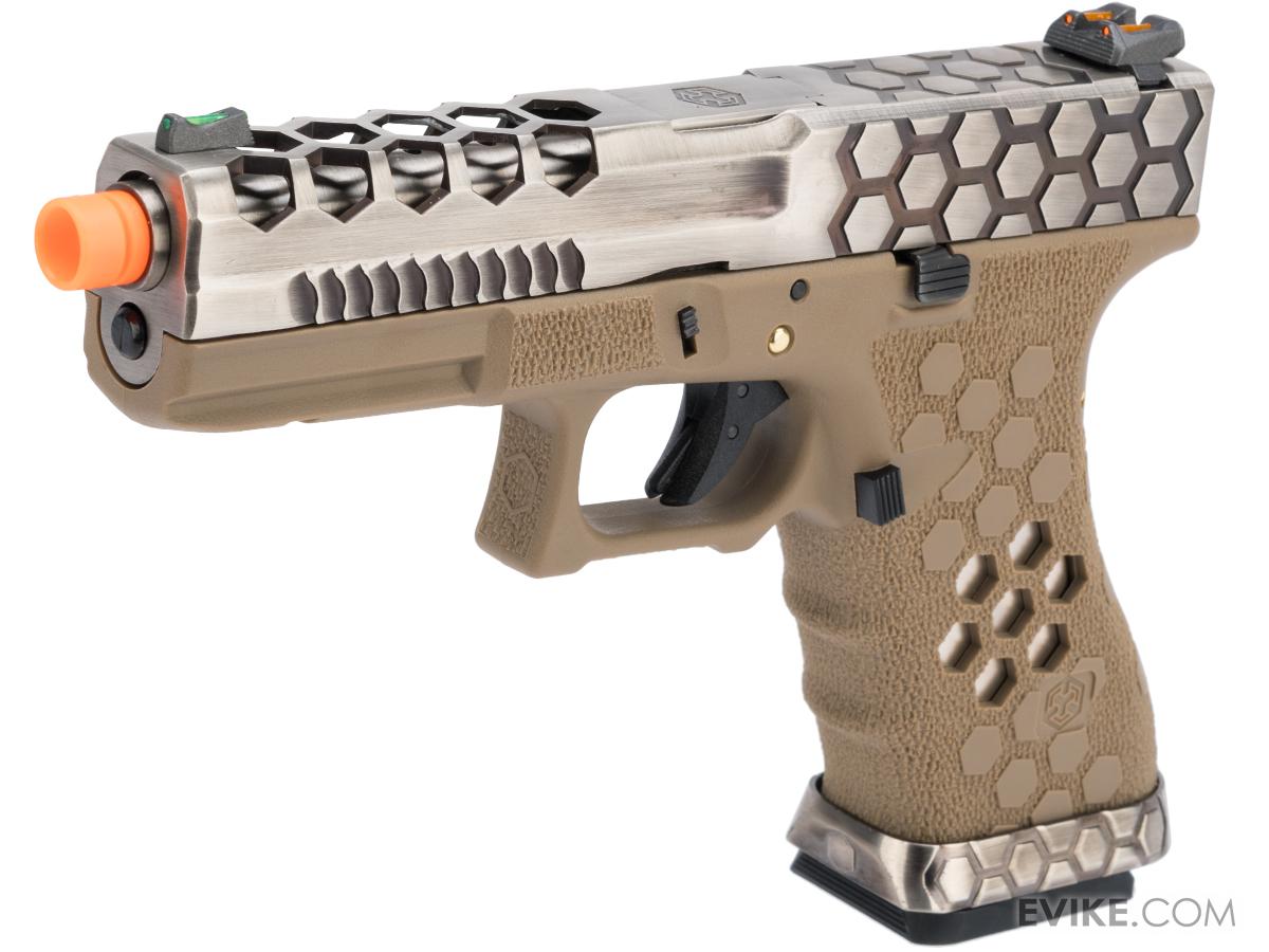 AW Custom VX Series Hex-Cut Gas Blowback Airsoft Pistol (Model: Semi ...