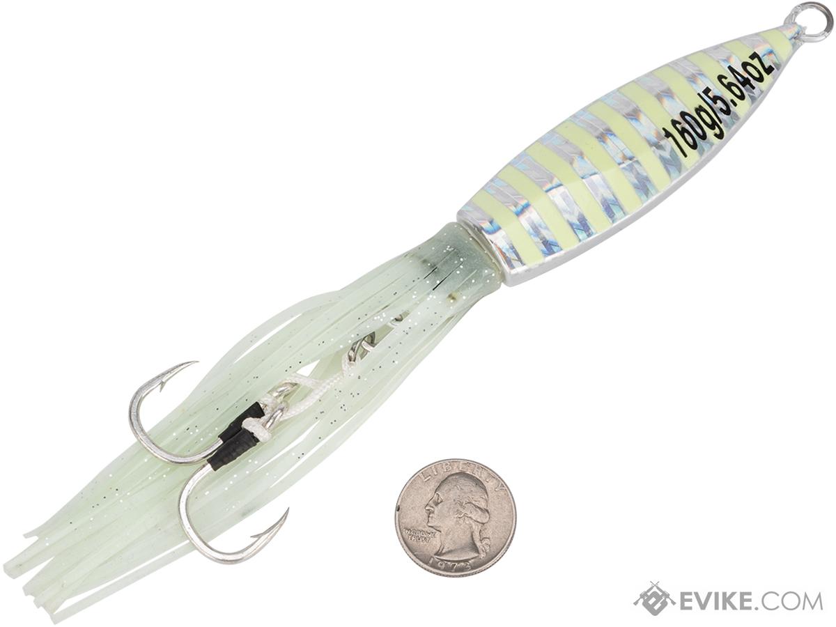 Battle Angler "Ghost Squid" Jigging Fishing Lure (Model: 160g / Silver ...