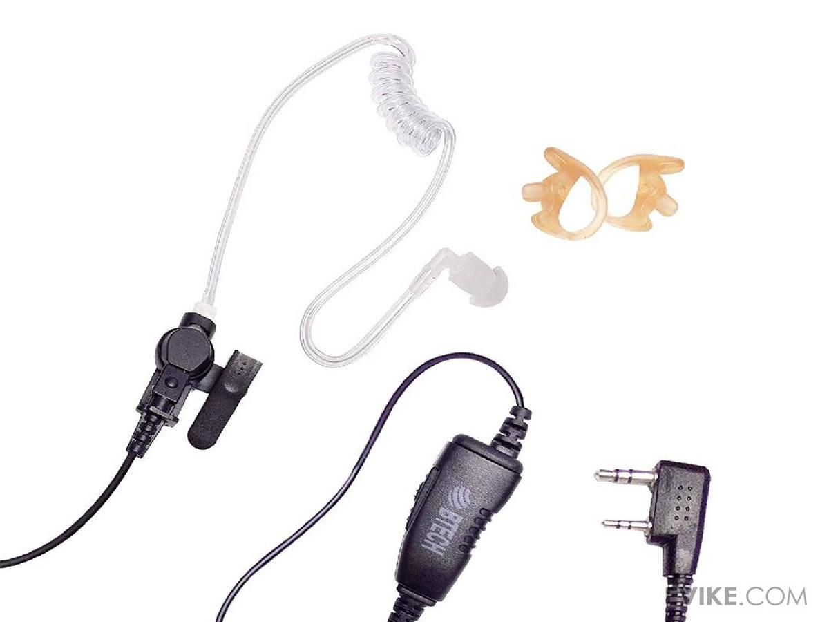 BaoFeng QHM07 Surveillance Earpiece and Microphone Kit, Tactical Gear ...