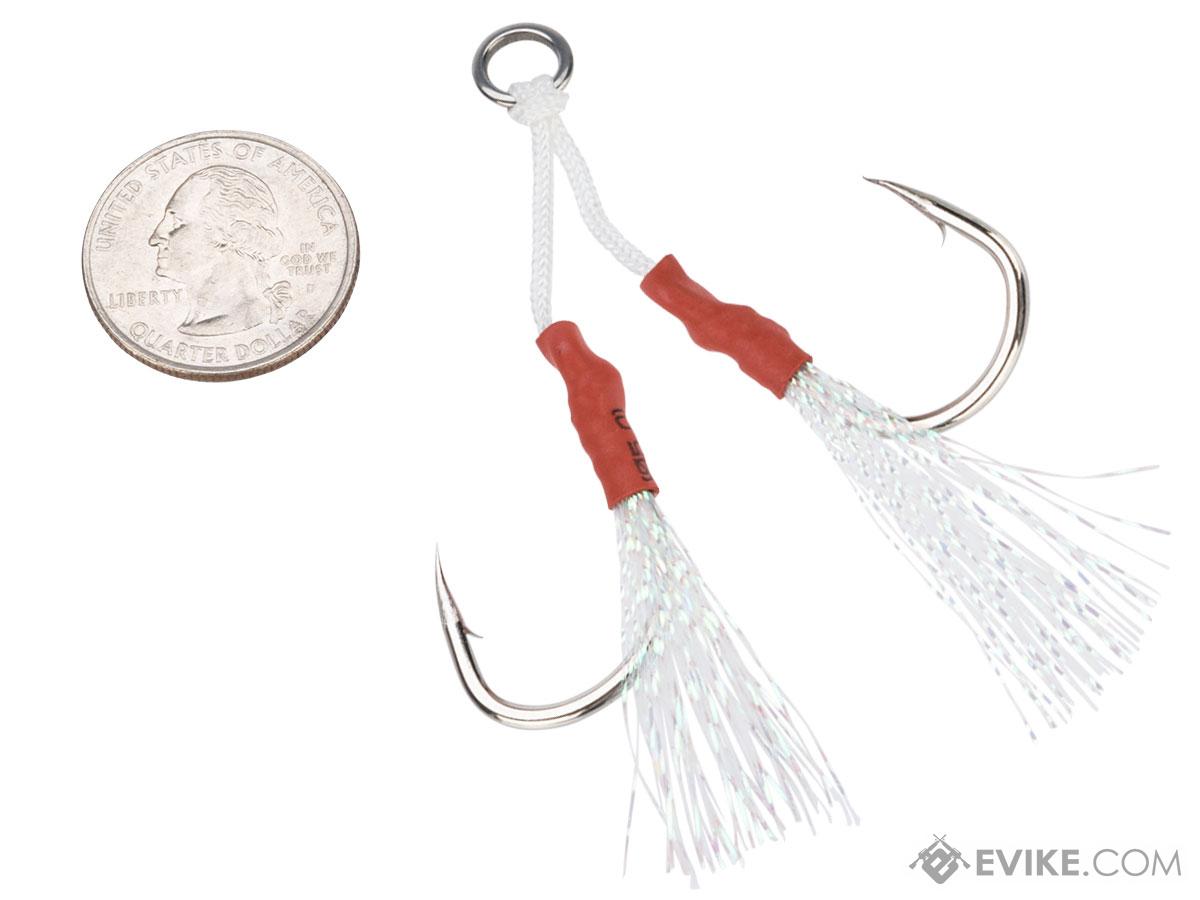 Battle Angler Dancing Feathered Stinger Jigging Hook Set (Size: 5/0 / 1 ...