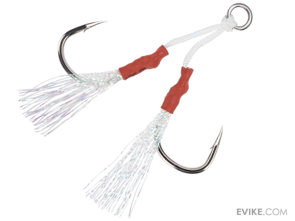 Battle Angler Dancing Feathered Stinger Jigging Hook Set (Size: 3/0 / 1 ...