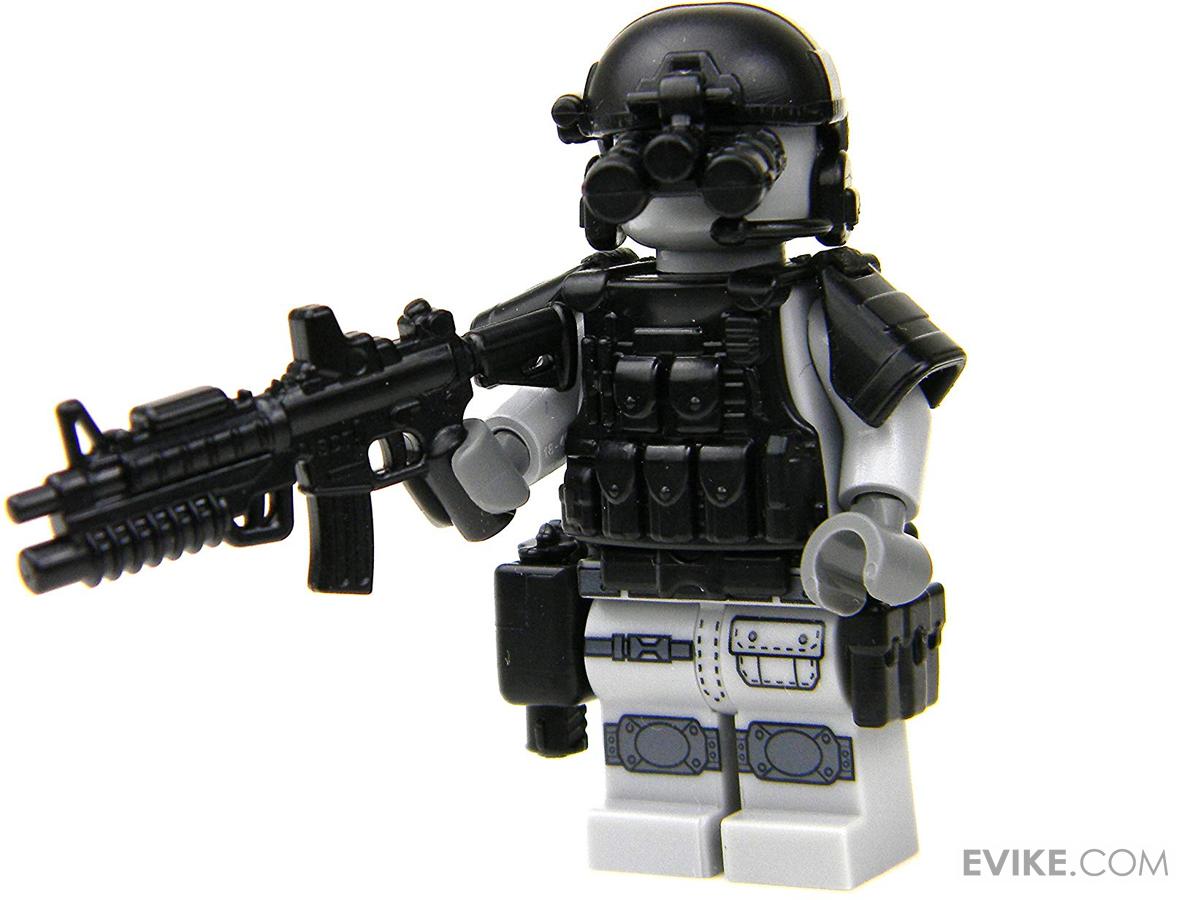 Battle Brick Customs Military Mini-Figure (Model: Gray Army SF Heavy ...