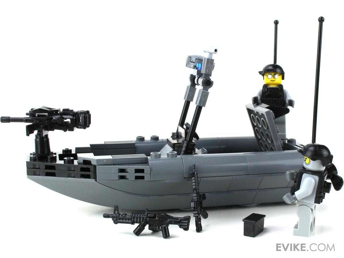 Battle Brick Customs Vehicle Set (Model: Navy Seal Rhib Attack Boat ...