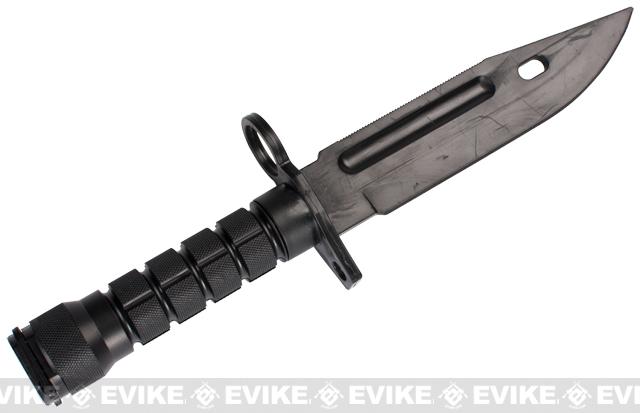 Matrix Airsoft Tactical Rubber Bayonet with Sheath & M4 / M16 QD Mount ...
