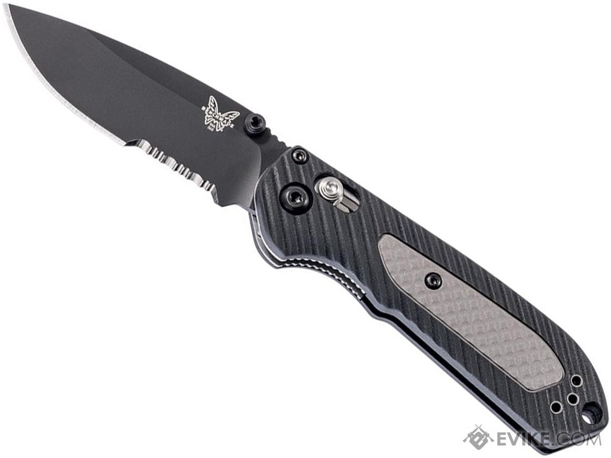 Benchmade Mini-FREEK Folding Knife (Model: Drop Point / Black Serrated ...