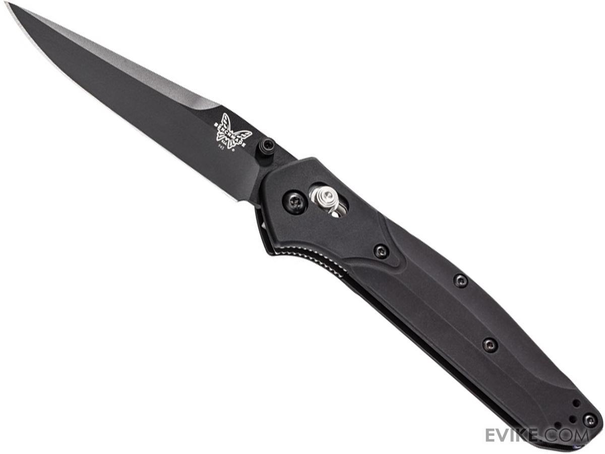 Benchmade Osborne Folding Knife (Model: Clip Point / Black Plain Edge ...