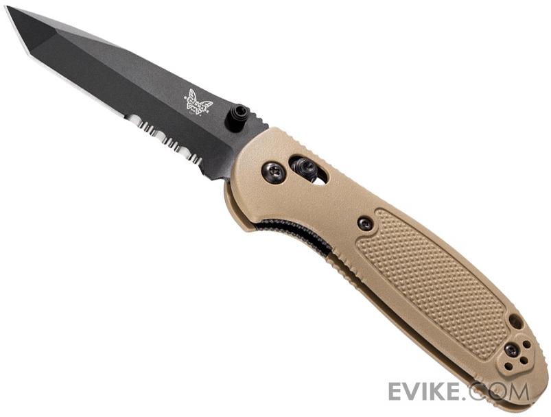 Benchmade / Pardue S30V Mini Griptilian Folding Knife (Model: Tanto ...